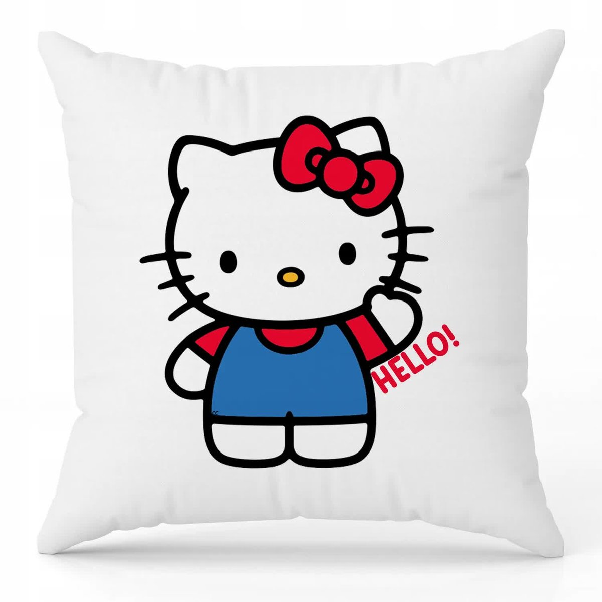 Poduszka Biała Ozdobna HELLO Hello Kitty Pink Bajka Cartoon Urocze ...
