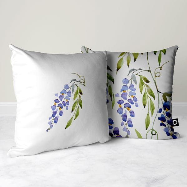 Poduszka dekoracyjna SUMMER wzór SM09 | wisteria poszewka 50 x 50 cm ...