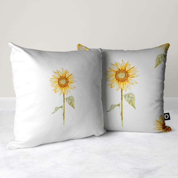 Poduszka dekoracyjna SUMMER wzór SM12 | słoneczniki poszewka 50 x 50 cm ...