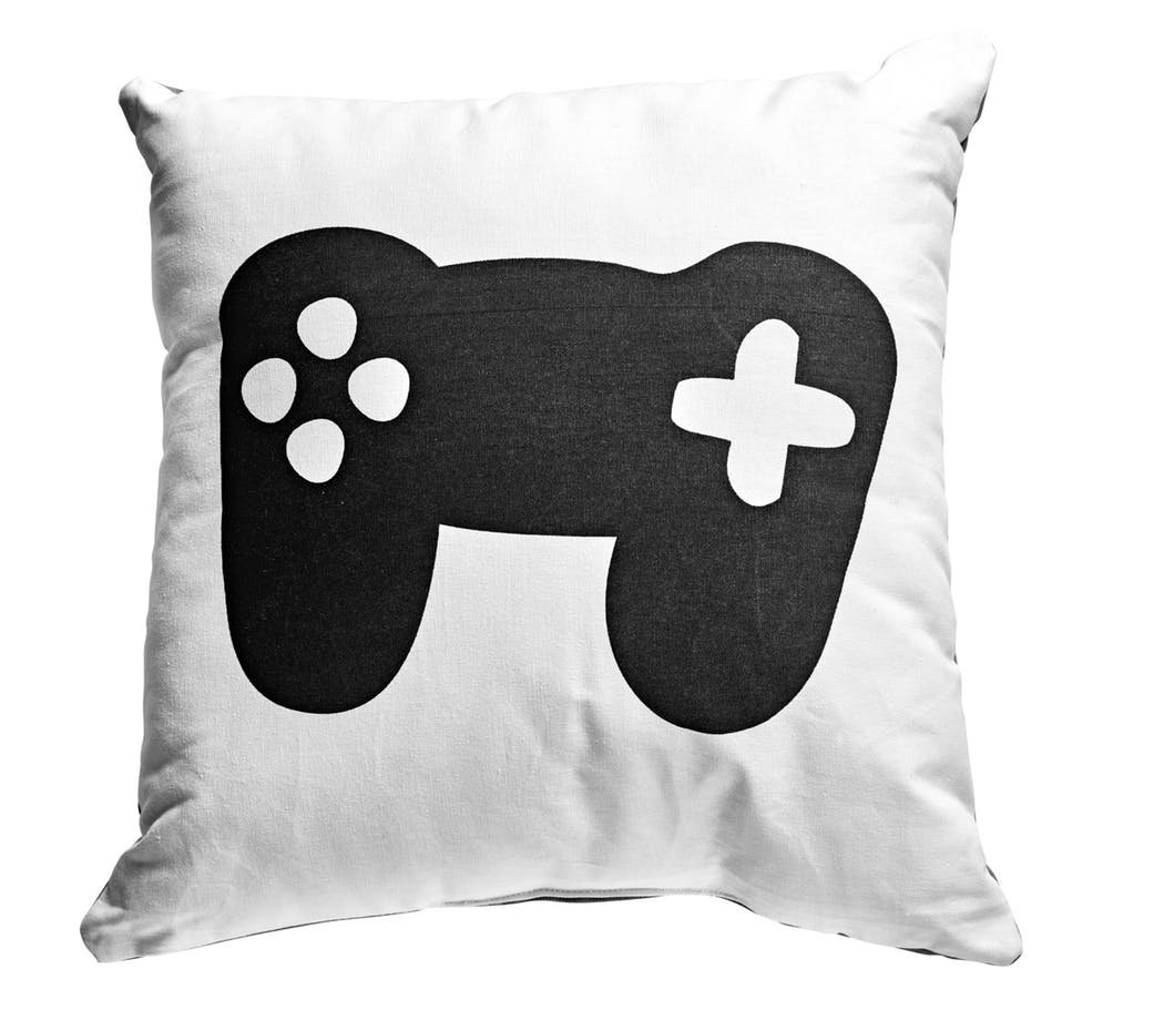 Poduszka dziecięca 40x40 Gamer Pad biała - Aptex | Sklep EMPIK.COM