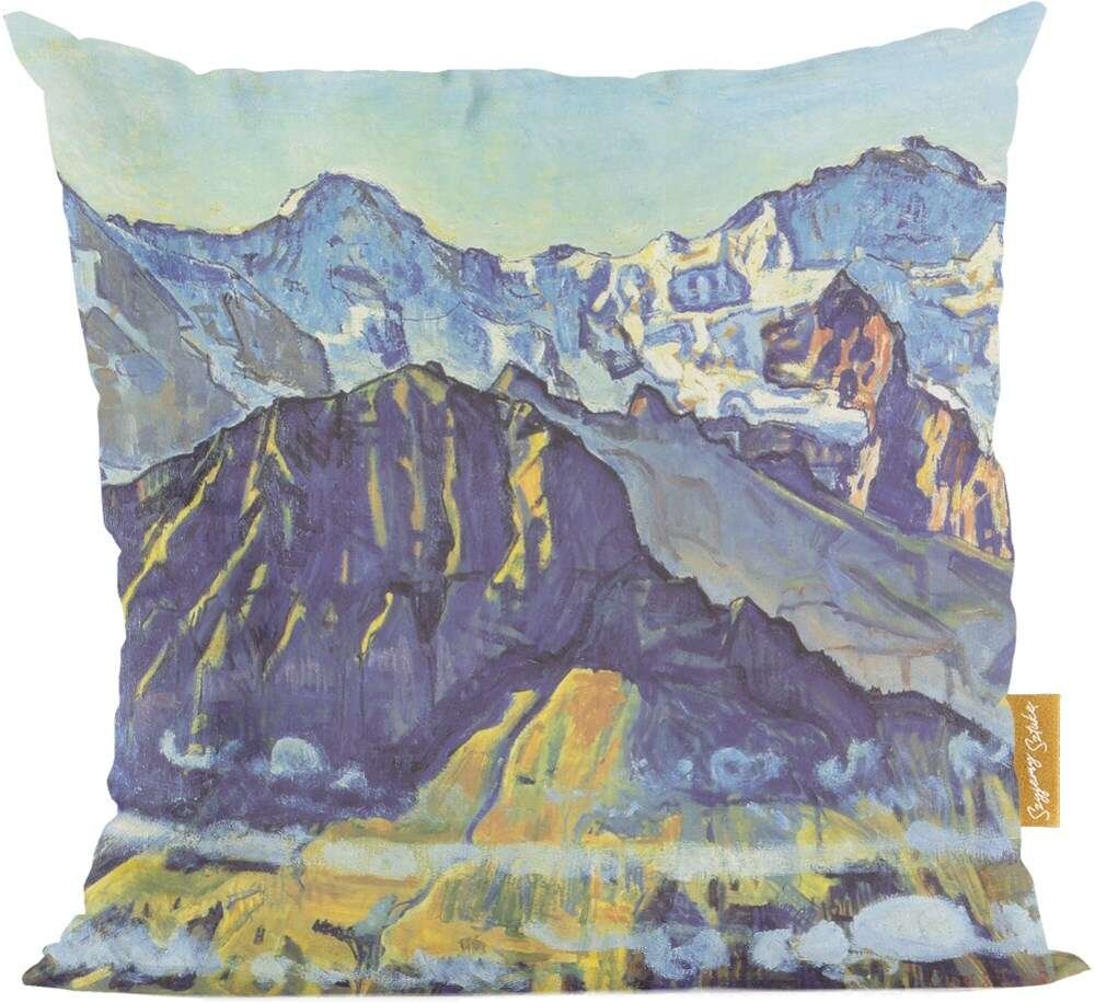 Poduszka Eiger, Mönch und Jungfrau in der Morgensonne Ferdinand Hodler ...