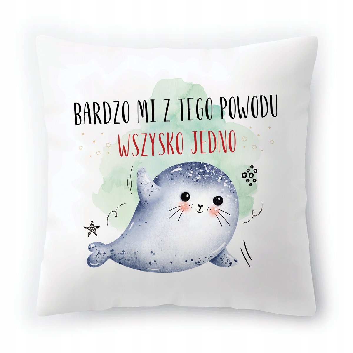 Poduszka Foczki Foczka na Urodziny na Prezent z Nadrukiem ze Zdjęciem ...