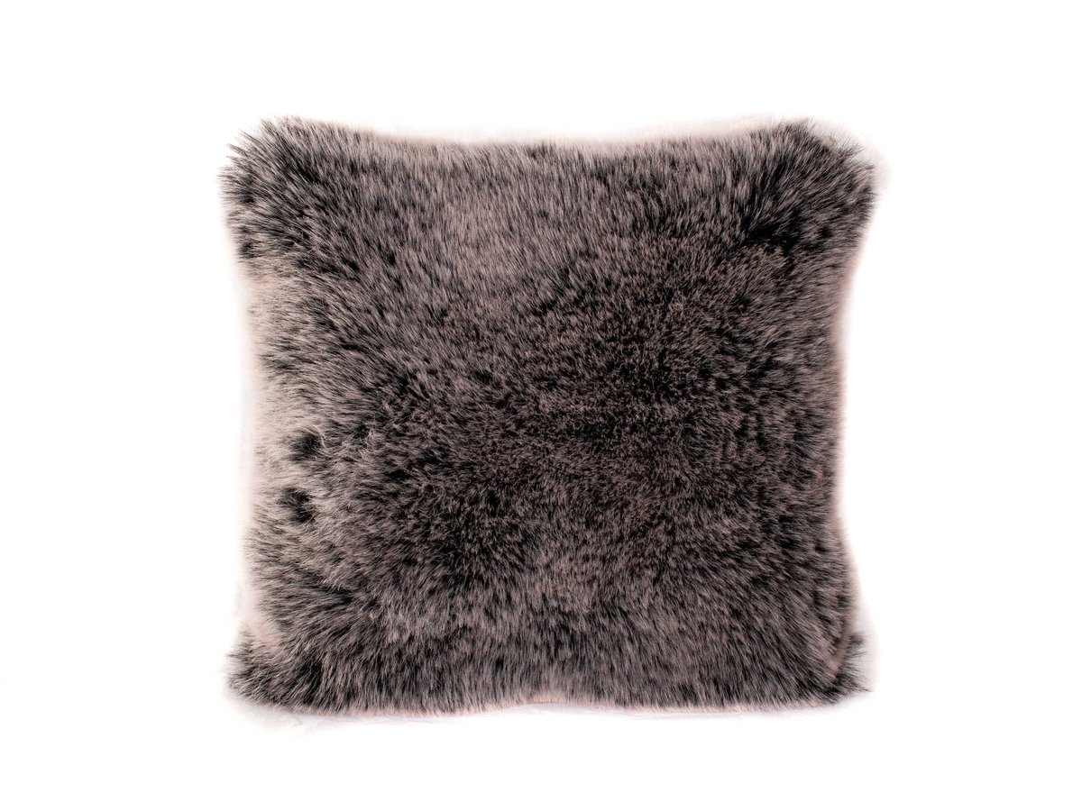 Poduszka Futrzana z eko futra jenot ozdobna futerkowa 35x35 - Inna ...