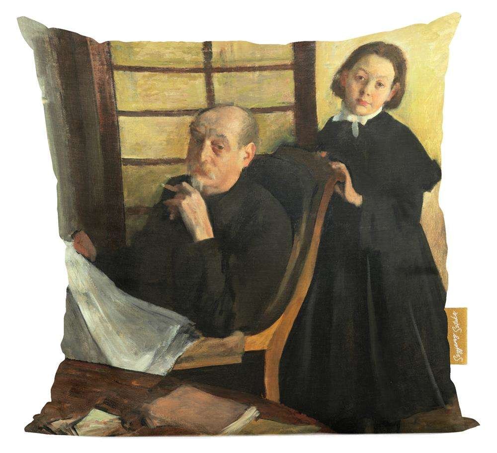 Poduszka Henri Degas i jego siostrzenica Lucie Degas Edgar Degas ...
