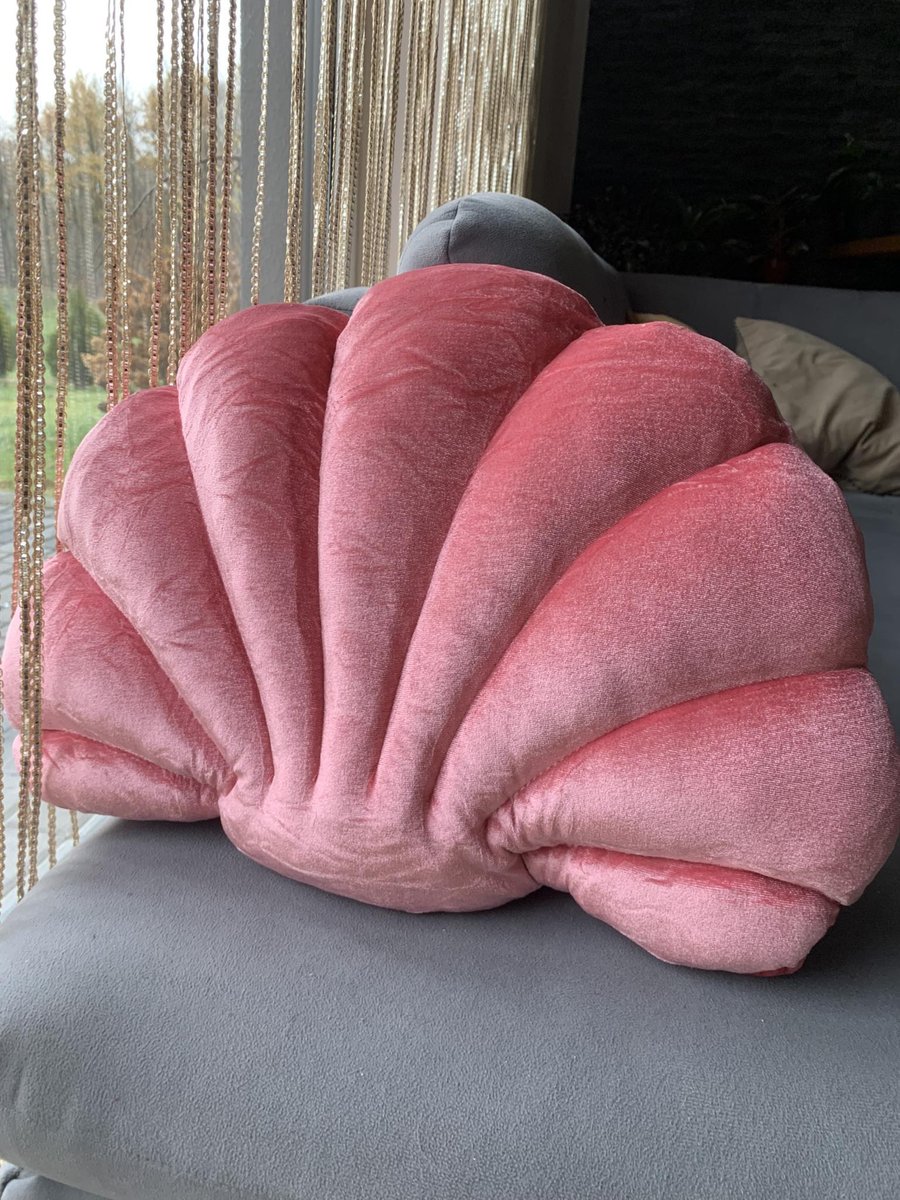 Poduszka MUSZELKA różowa dekoracyjna L 45x35 - Inna marka | Sklep EMPIK.COM