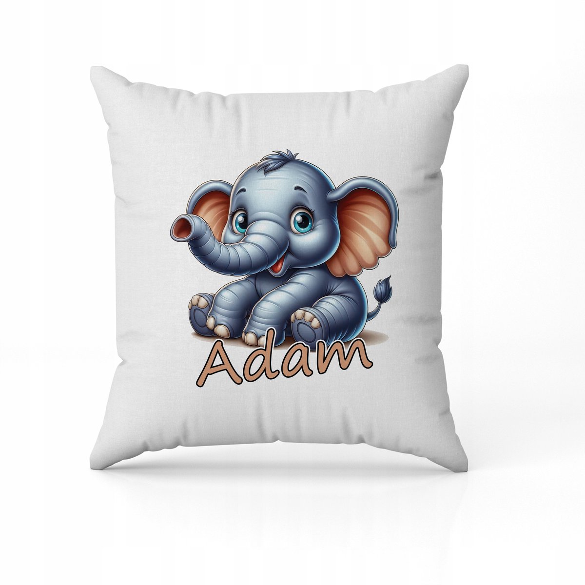 Poduszka Z IMIENIEM Na Wielkanoc ŚMIESZNY MAŁY SŁONIK SŁOŃ BAJKOWY ...
