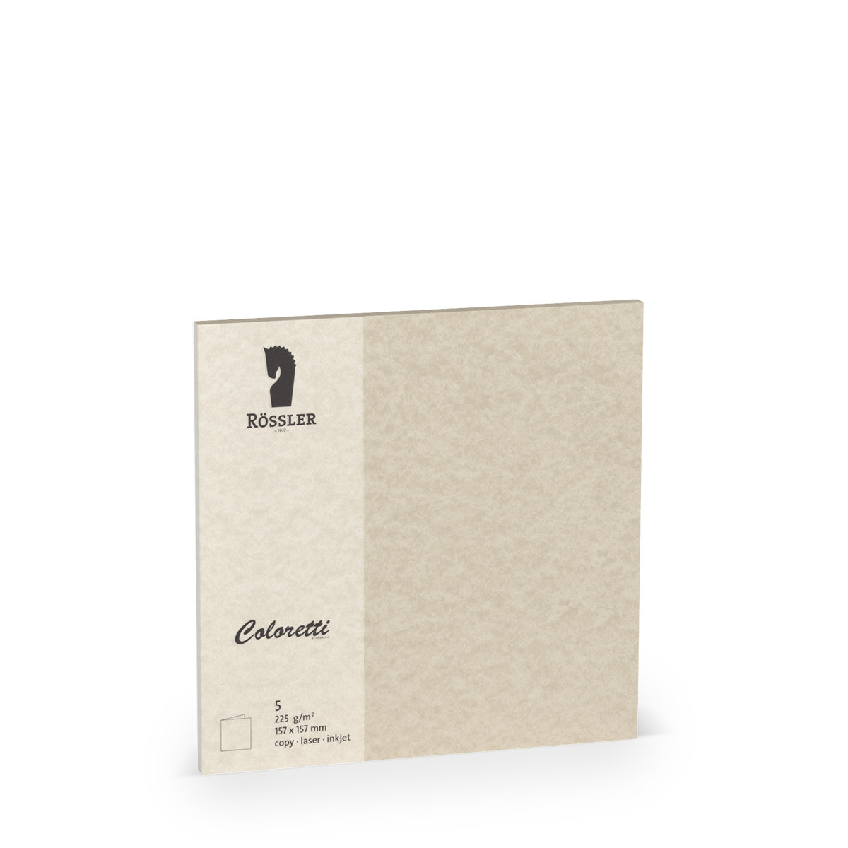 Podwójna Karta 157X157 Coloretti 5 Szt. Brązowy Pergamin - Grupo Erik ...