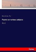 Poems on various subjects - Pye Henry James | Książka w Empik
