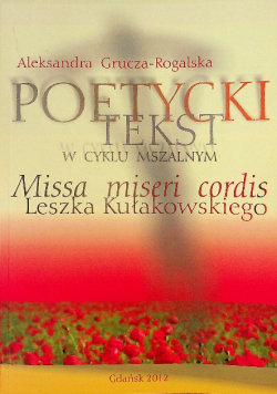 Poetycki Tekst W Cyklu Mszalnym - | Książka w Empik