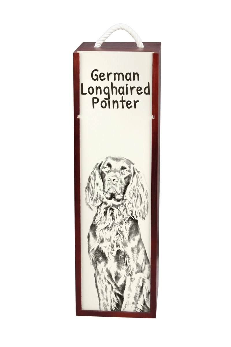 Pointer - pudełko na wino z psem, pudełko na alkohol z grafiką ...