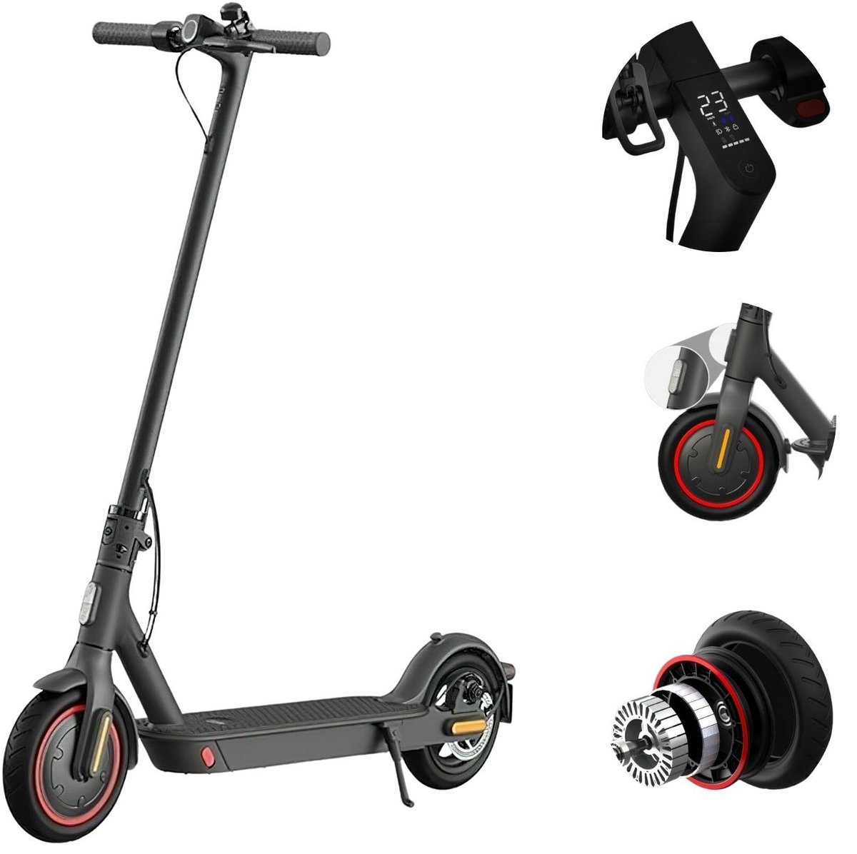 Pojazd elektryczny Xiaomi Mi Pro 2 E-ABS 3 Tryby Światła 300 W 20 km/h ...