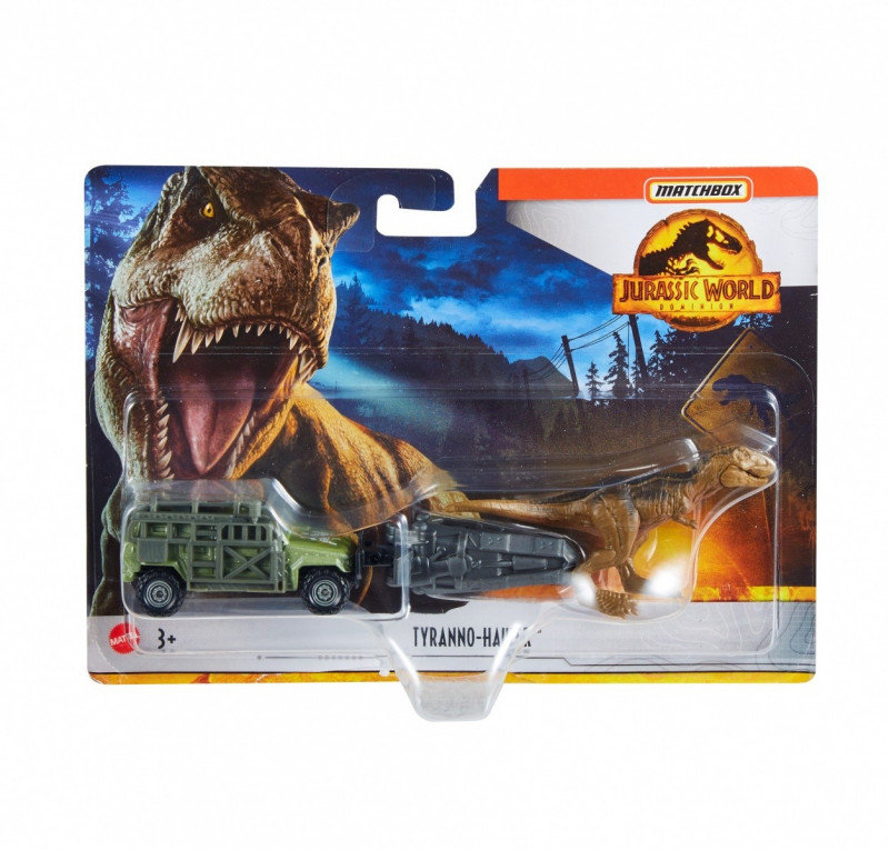 Pojazd Matchbox Jurassic World Transporter Dinozaurów Tyranno-Hauler ...