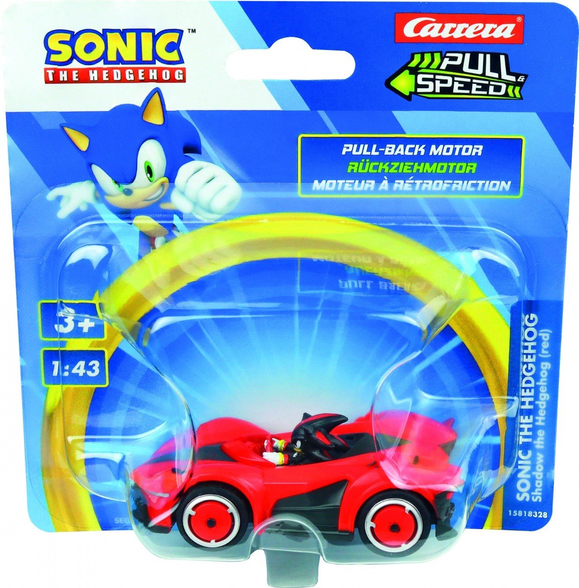 Pojazd Pull & Speed (Pull-Back) Sonic - Team Sonic Racing Shadow Red ...
