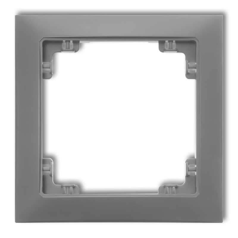 Pojedyncza ramka instalacyjna szary mat 27DRSO-1 DECO SOFT KARLIK ...