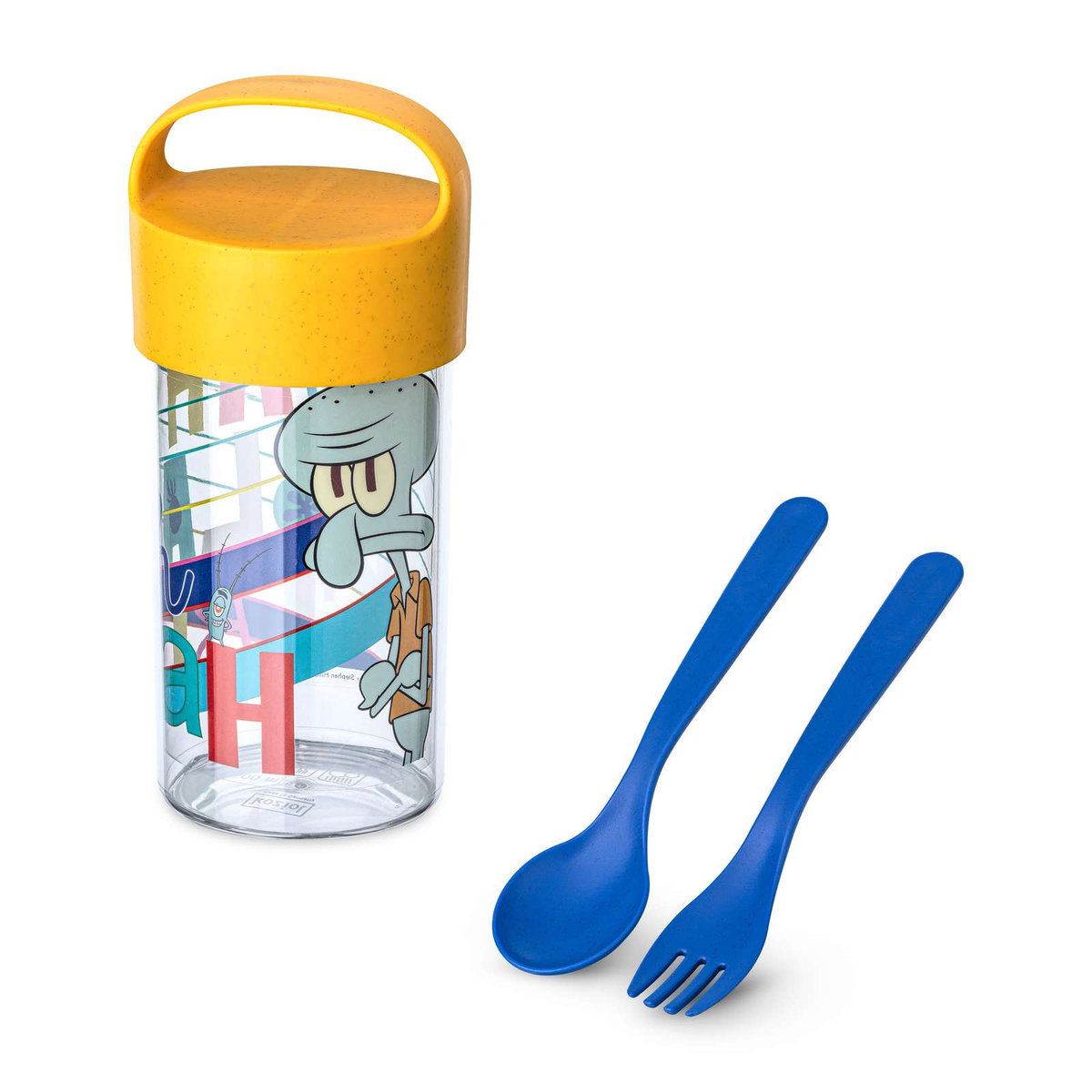 Pojemnik/bidon 500 ml ze sztućcami Buddy Snack SpongeBob, KOZIOL - Inna ...