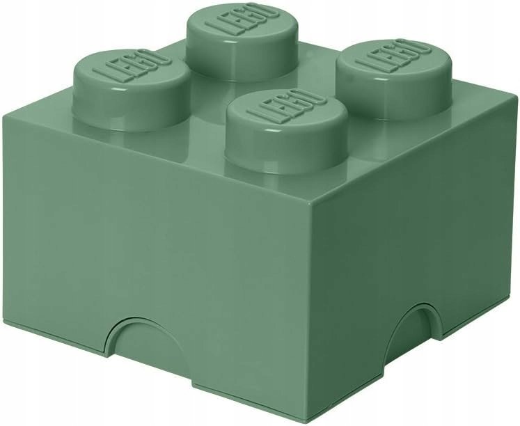 Pojemnik na klocki LEGO Storage Brick 4 green zielony do przechowywania ...