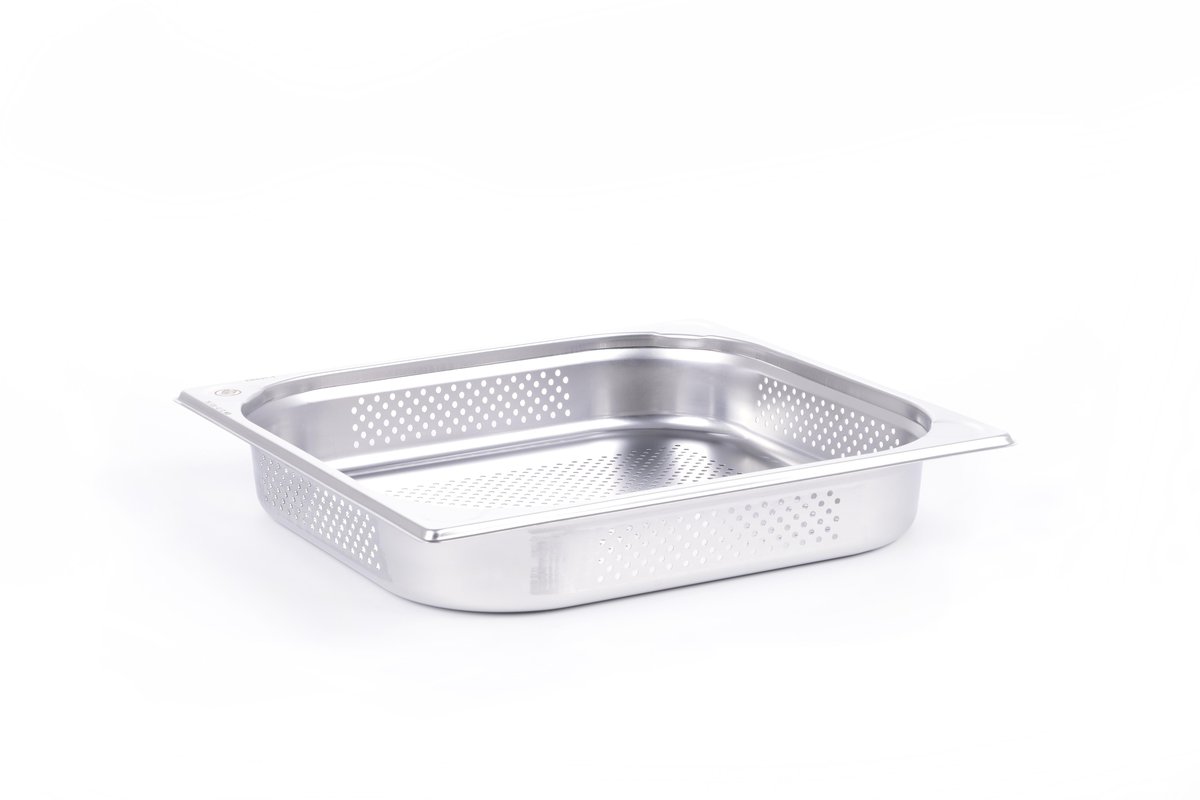 Pojemnik perforowany GN 2/3 65 mm ze stali nierdzewnej | TECHNICA, Platinum Line - Inna marka ...