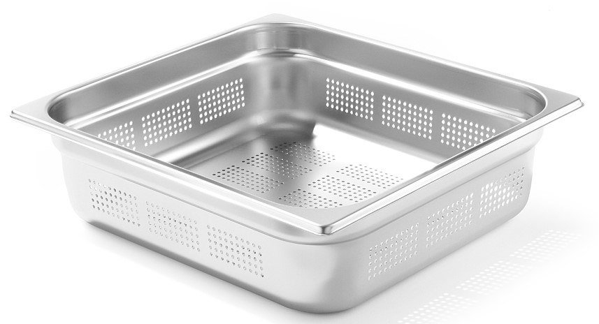 Pojemnik stal GN 2/3-100 perforowany Hendi 802328 - Hendi | Sklep EMPIK.COM