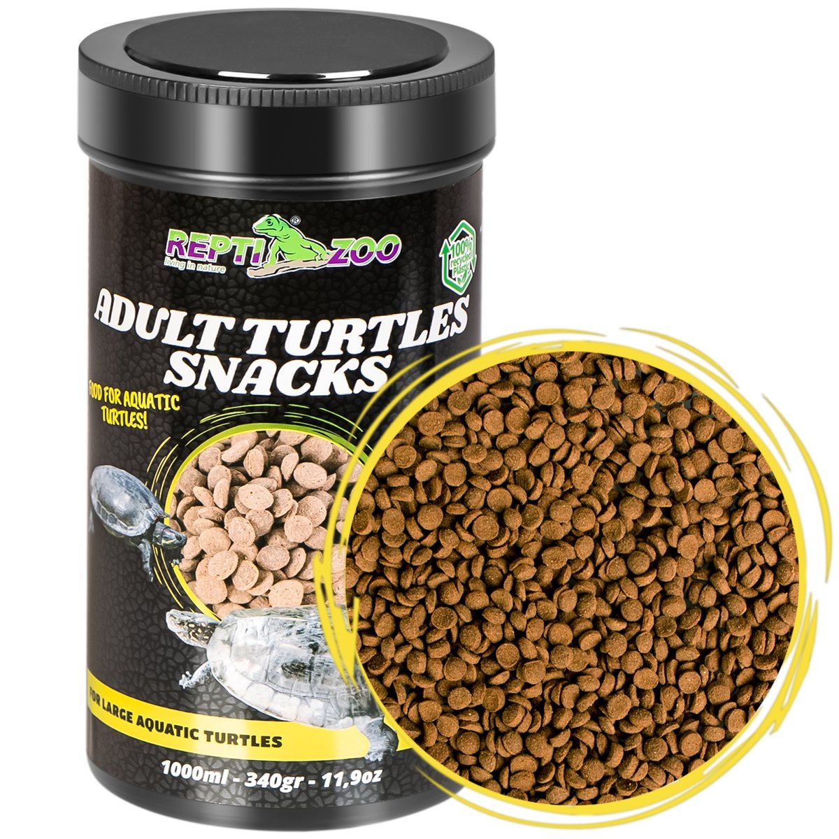 POKARM DLA ŻÓŁWI WODNO-LĄDOWYCH - Repti-Zoo Adult Turtle Snacks 1000ml - REPTI-ZOO | Sklep EMPIK.COM