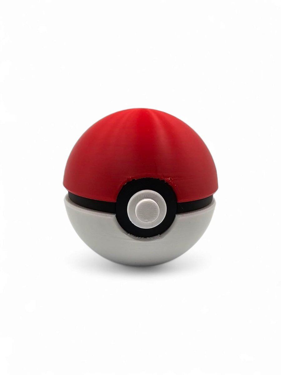 PokeBall – Klasyczna Figurka Pokémon – Kolekcjonerska Biało-Czerwona ...