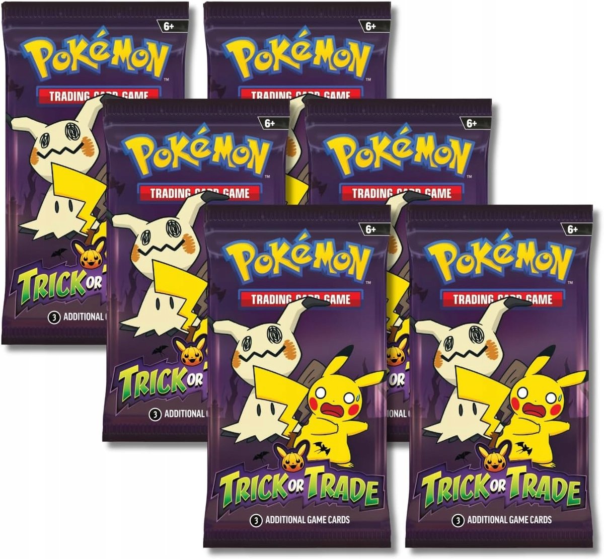 Pokémon 2023 Trick or Trade – 6 Mini Booster Pack Mimikyu Gengar ...