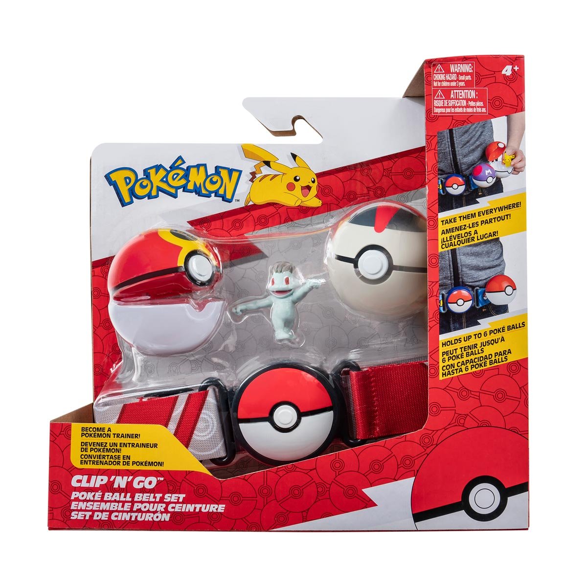 POKEMON Clip n Go Poke Ball Pas Repeat Ball, Timer Ball, and Machop ...