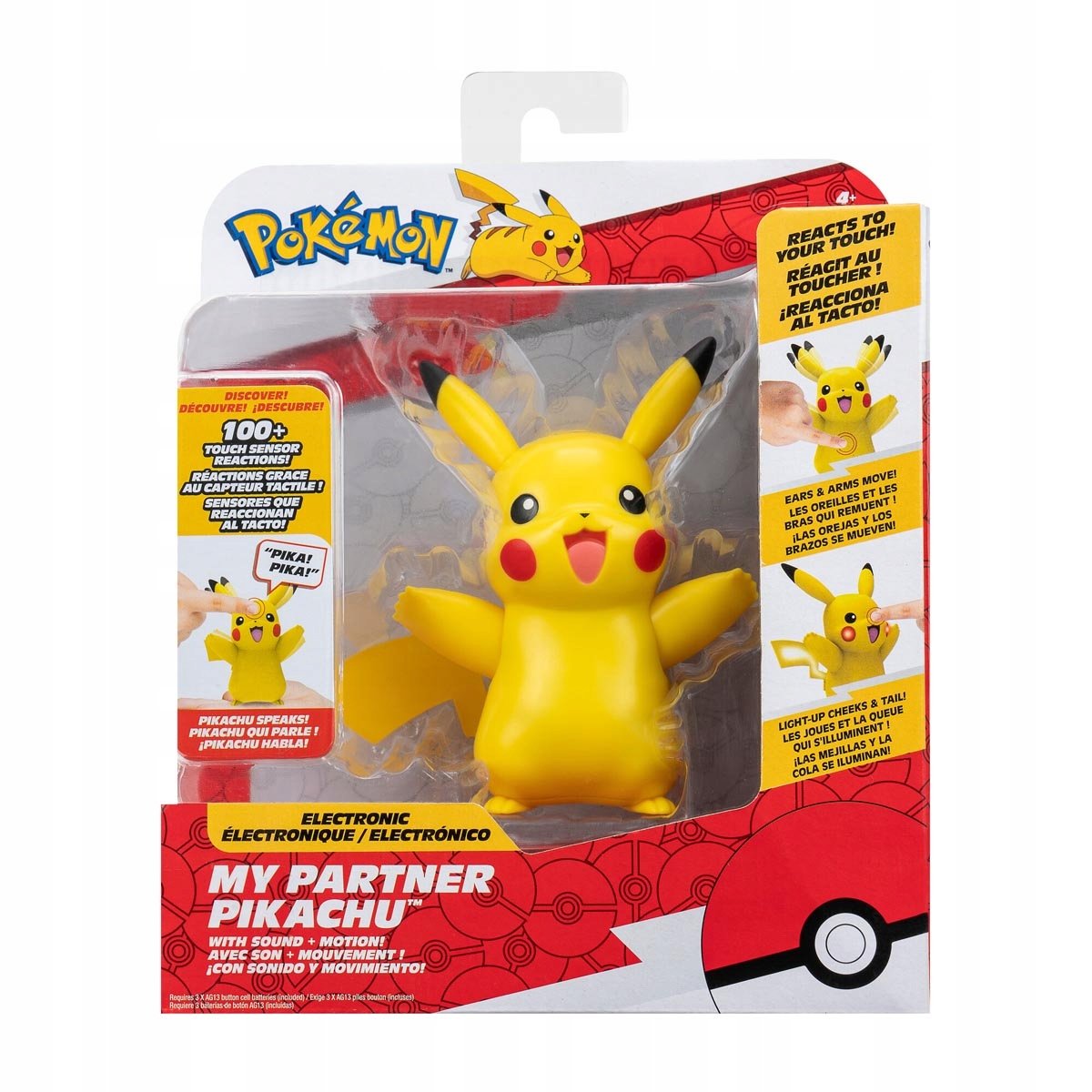 POKEMON My Partner Pikachu interaktywna figurka - JAS POKEMON | Sklep ...