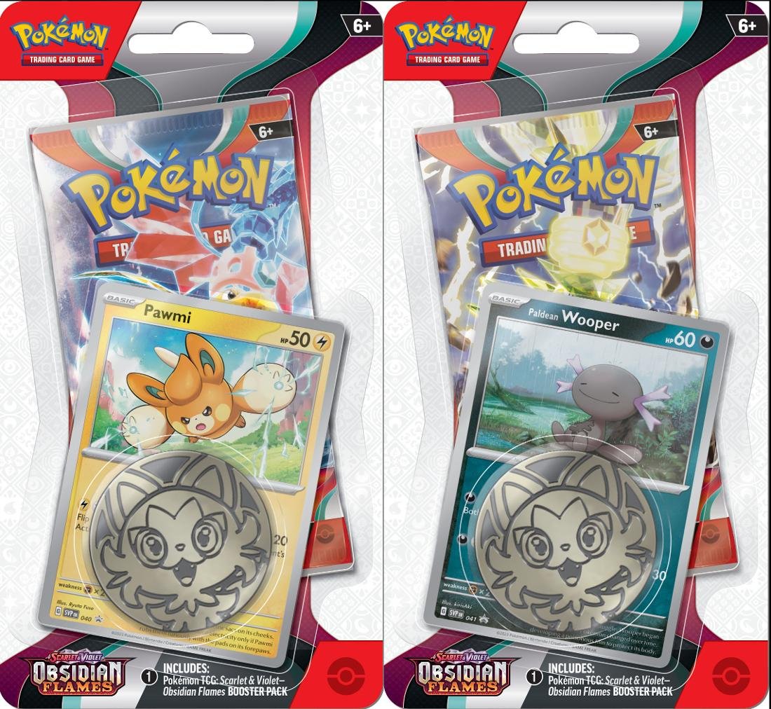 Pokemon TCG: 03 Scarlet and Violet Obsidian Flames Checklane Blister ...