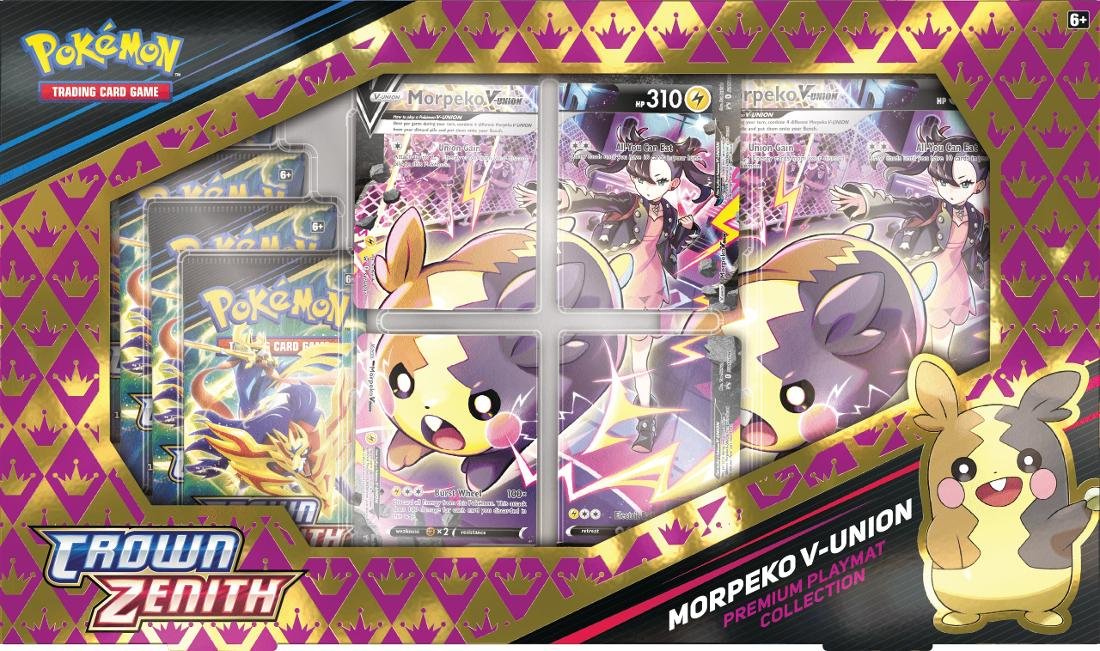 Pokemon TCG: 12.5 Sword and Shield Crown Zenith Morpeko V Union Premium ...