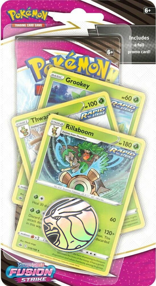Pokemon Tcg Fusion Rillaboom Thwackey Grookey - Pokemon | Prasa Sklep ...