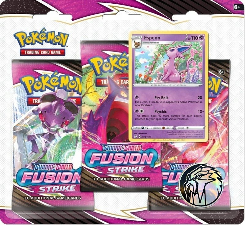 Pokemon TCG FUSION STRIKE 3-PAK BLISTER ESPEON - Pokemon | Prasa Sklep ...