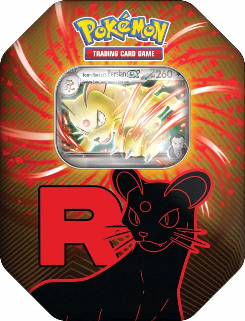 POKÉMON TCG: TEAM ROCKET FALL EX TIN - PERSIAN EX - Pokemon | Sklep ...