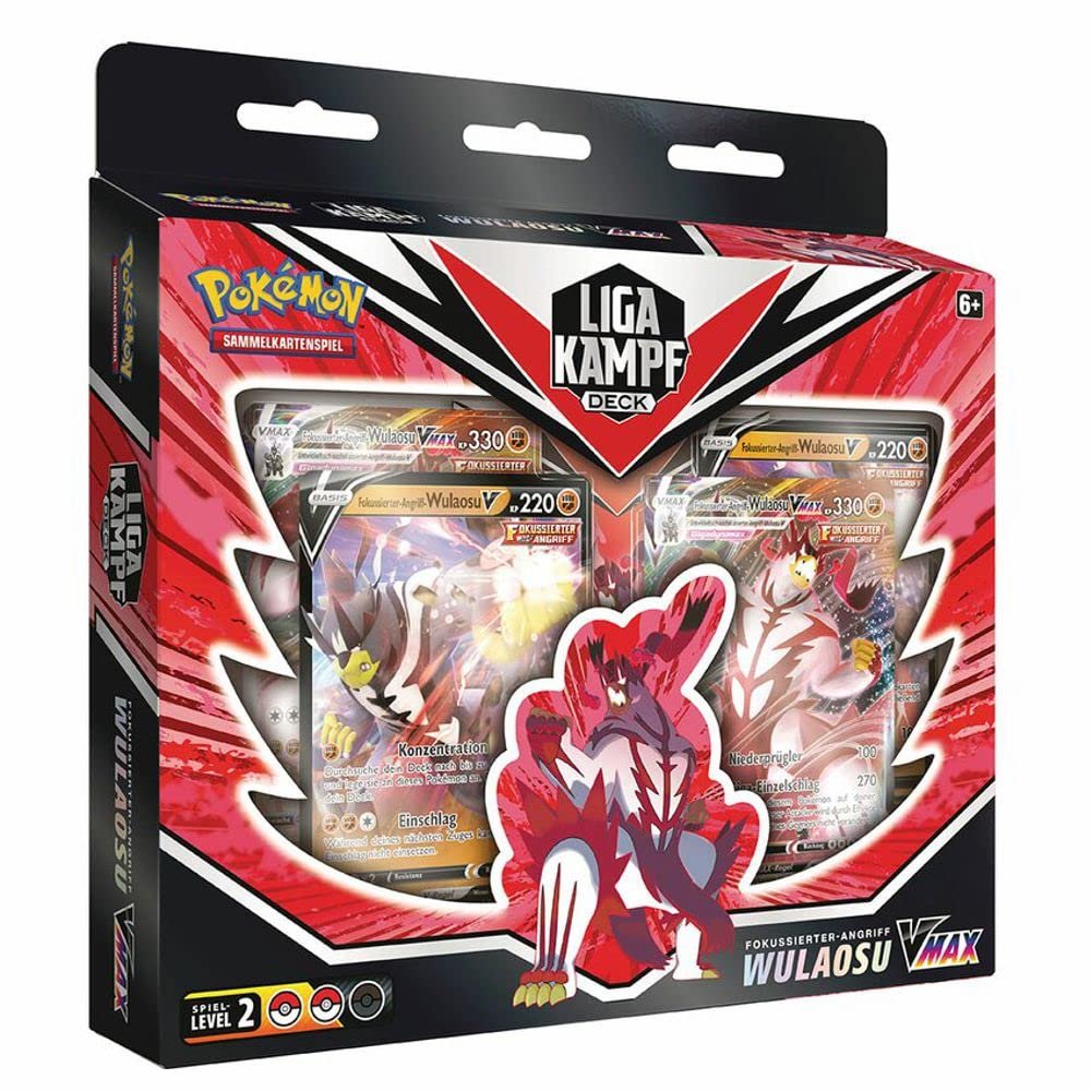 Pokemon Wulaosu-VMAX | skupiony atak | karty kolekcjonerskie Liga Kampf ...