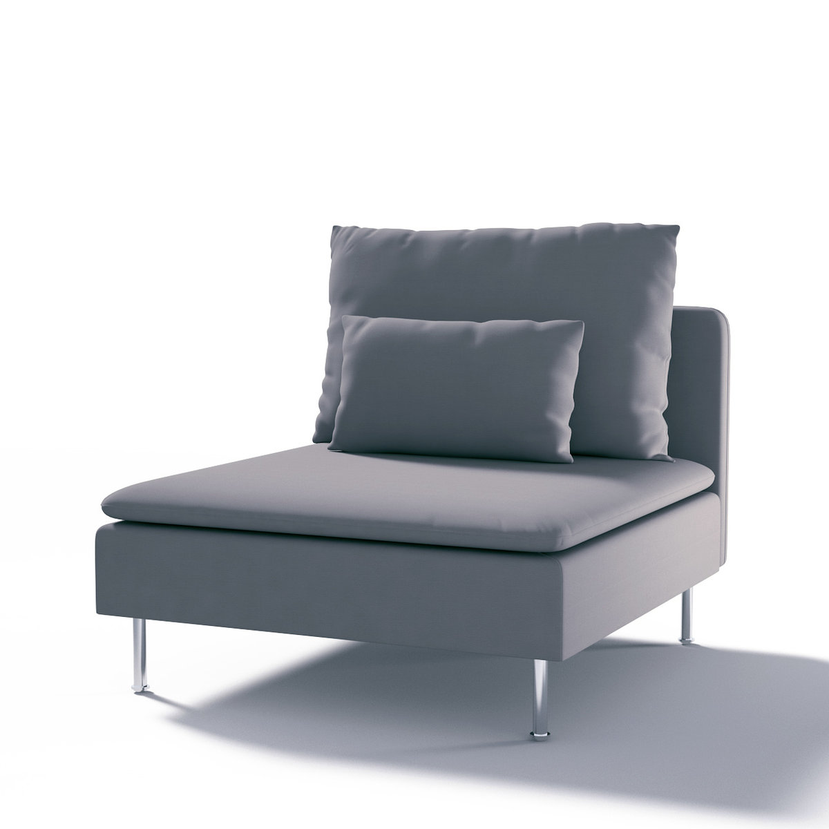 Pokrowiec na moduł Söderhamn 1-osobowy, Slade Grey (szary), 93 x 99 x ...