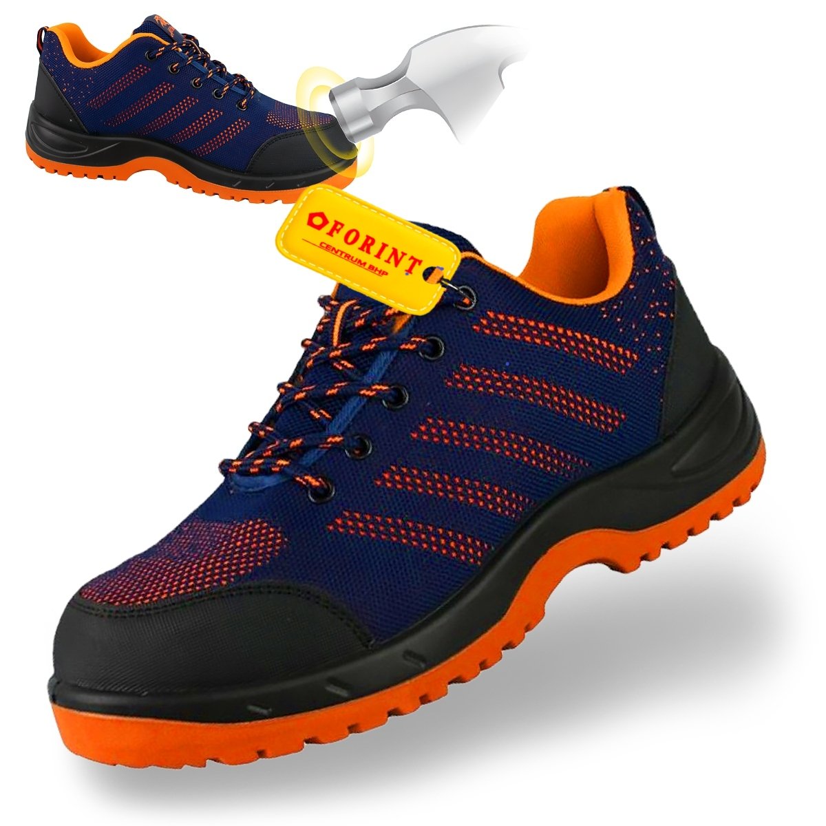 PÓŁBUTY ROBOCZE MĘSKIE BUTY OCHRONNE LEKKIE SPORTOWE LETNIE BHP ...