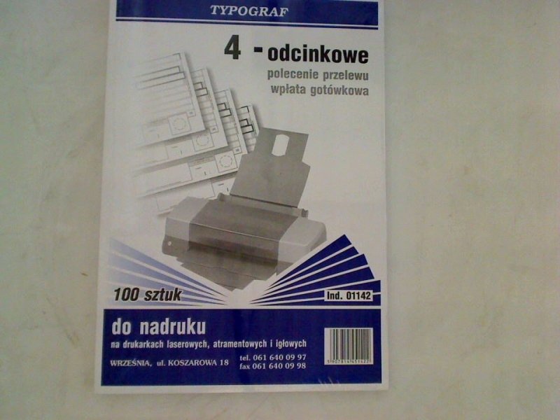 Polecenie przelewu Typograf G0480 - Typograf | Sklep EMPIK.COM