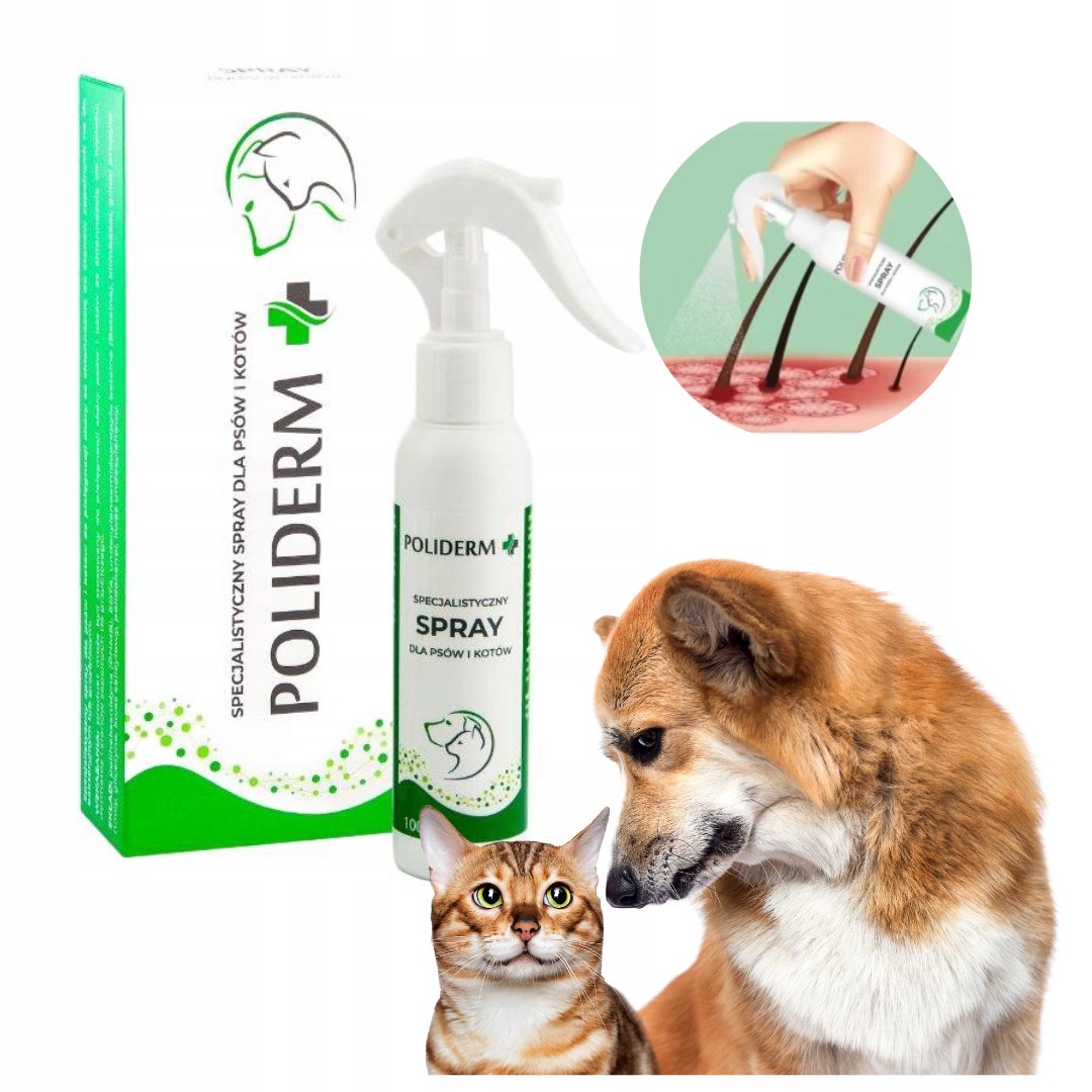 Poliderm Spray Dla Psa Przeciwłupieżowy Dermokosmetyk 100Ml - JM Sante ...