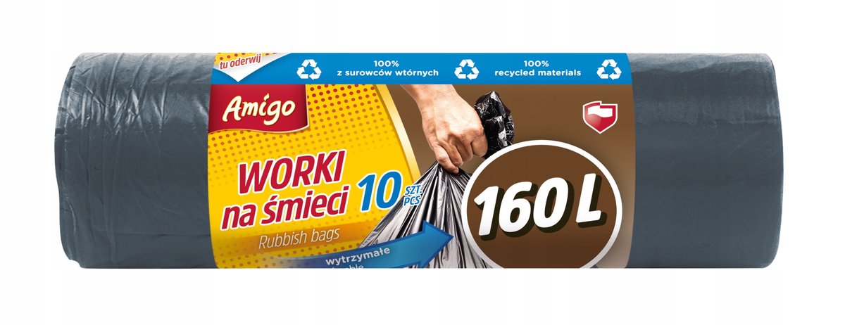 Politan Amigo Worki Na Śmieci Ldpe 160L 10 Sztuk - Politan | Sklep ...