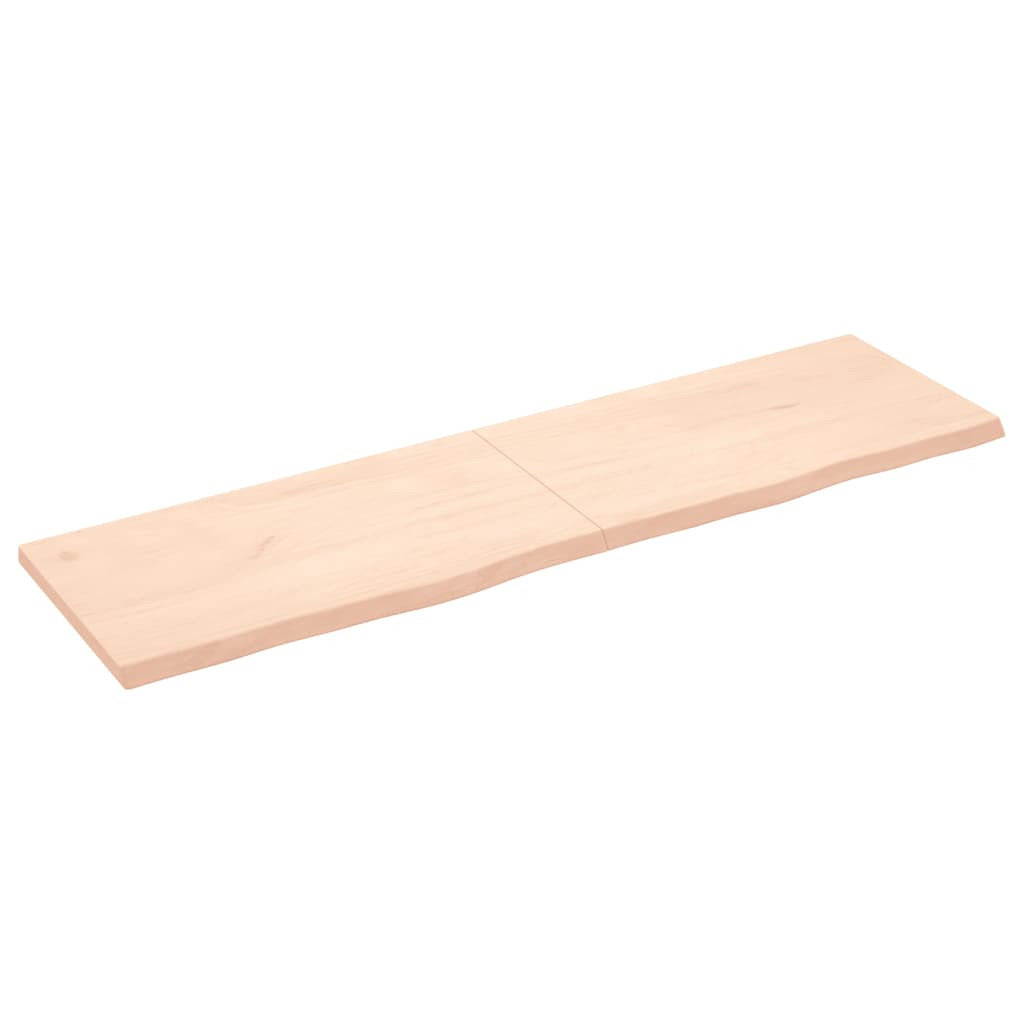 Półka, 180x50x(2-4) cm, surowe lite drewno dębowe - VMP | Sklep EMPIK.COM