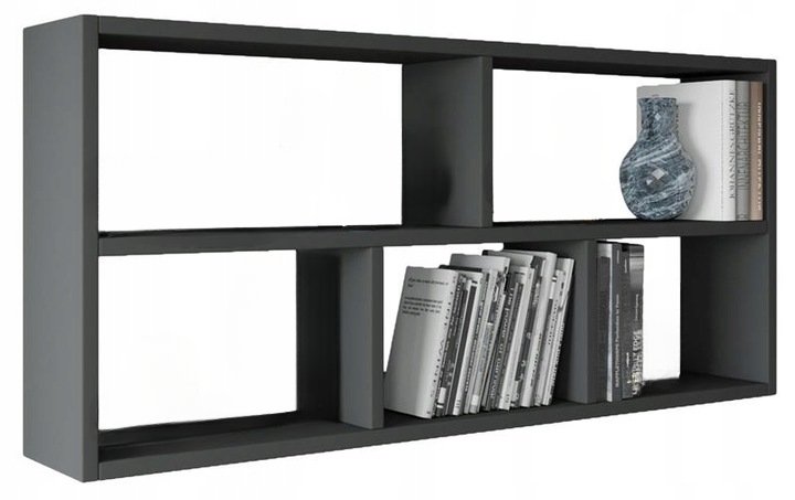 Półka TEO antracyt regał na książki grafit szary - Inna marka | Sklep ...