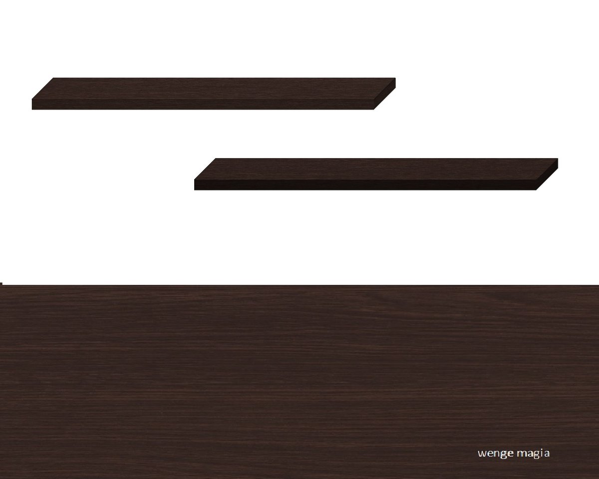 półka wisząca 50x10x1,8 Wenge Magia kpl 2 szt Niewidoczne mocowanie ...