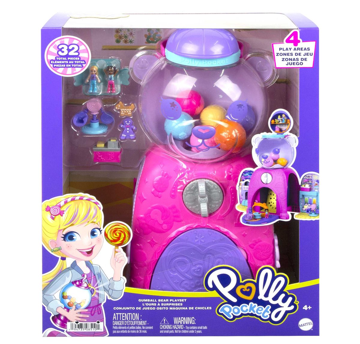 Polly Pocket Miś Automacik Superniespodzianki Zestaw - Polly Pocket ...
