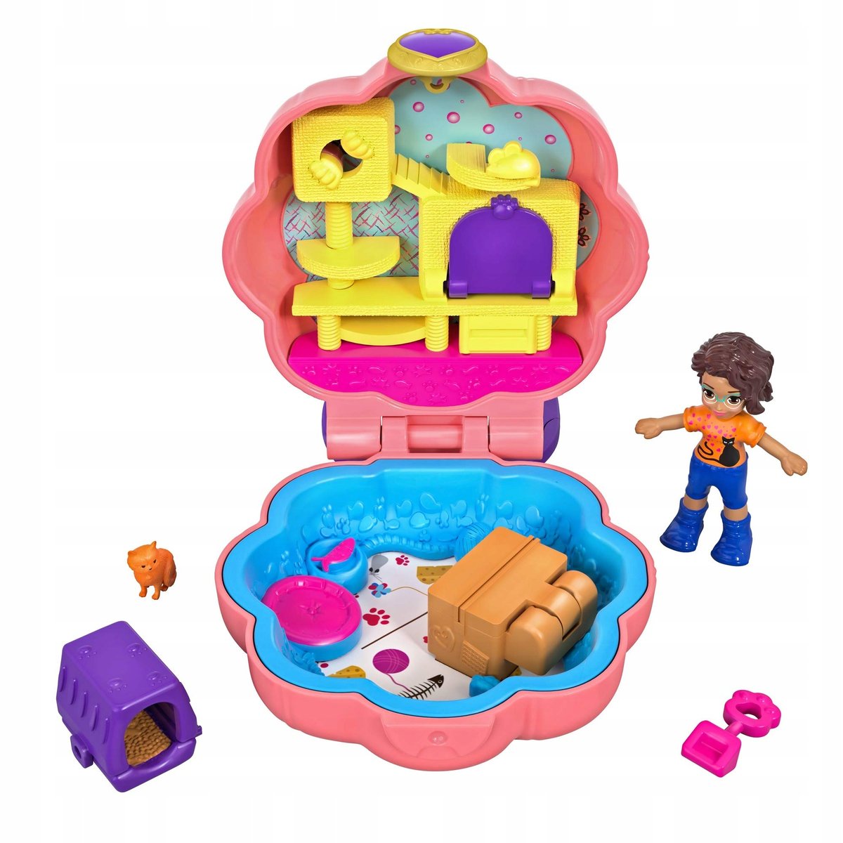 Polly Pocket Tiny Pocket Places Purrfect Playhouse Compact z 2 ...