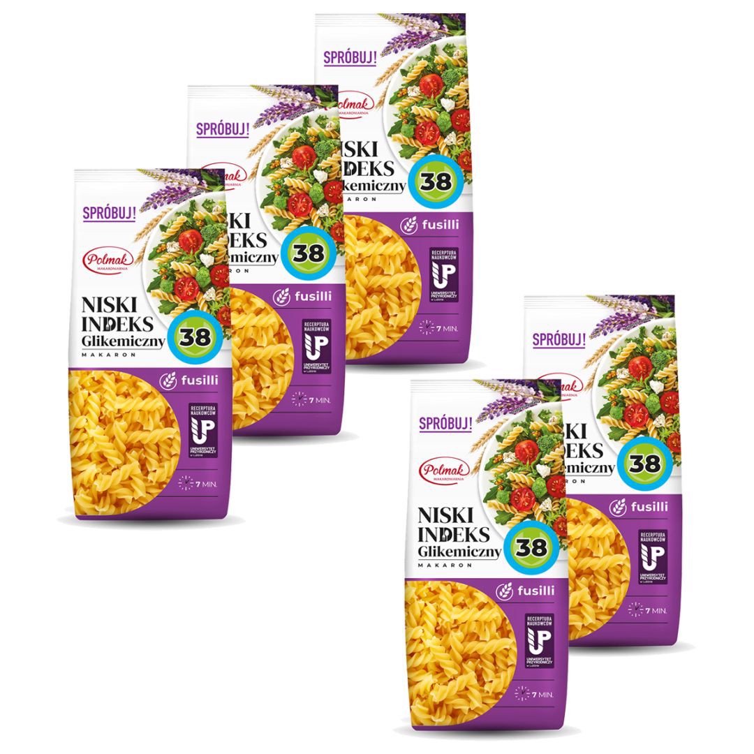 Polmak Makaron świderki 250 g x 5 sztuk - Pol-Mak | Sklep EMPIK.COM