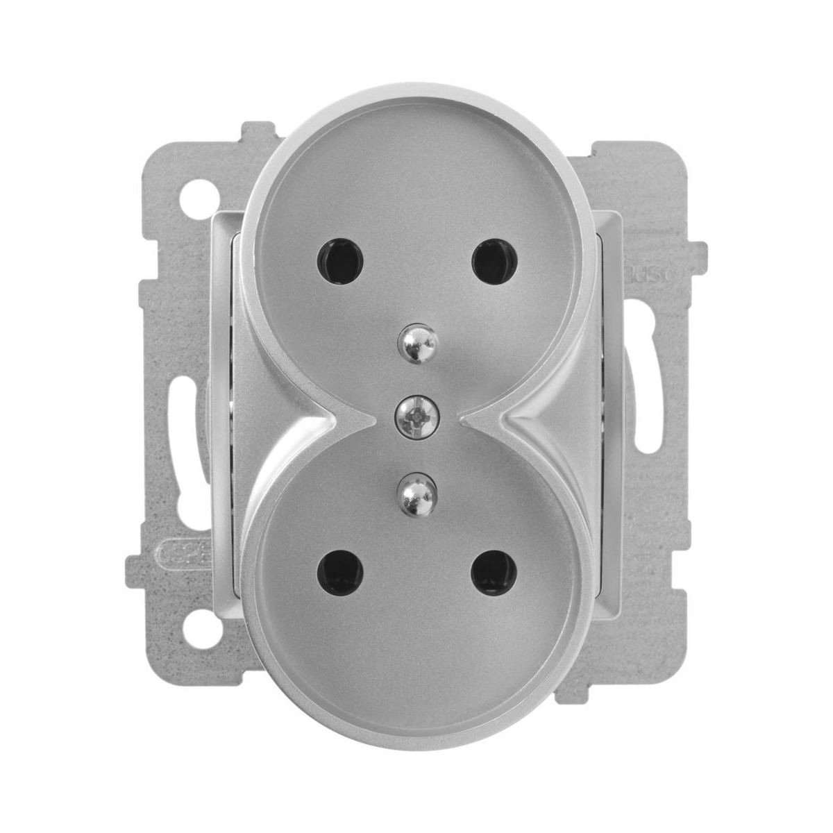 POLMARK GNIAZDO PODWÓJNE Z/U ROSA SREBRNY METALIK - Polmark | Sklep ...