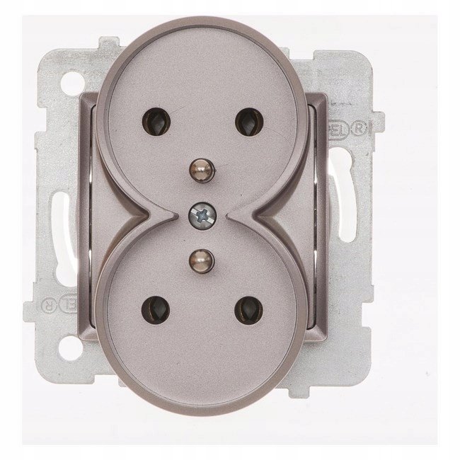 POLMARK GNIAZDO PODWÓJNE Z/U ROSA TYTAN - Tytan | Sklep EMPIK.COM