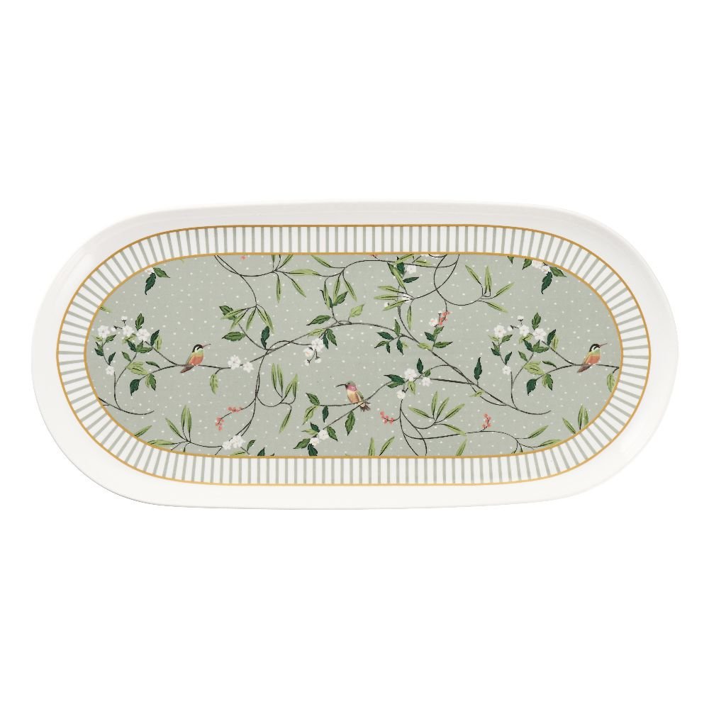 Półmisek porcelanowy 34,5 cm NORIKO GREEN VILLA ITALIA - VILLA ITALIA ...