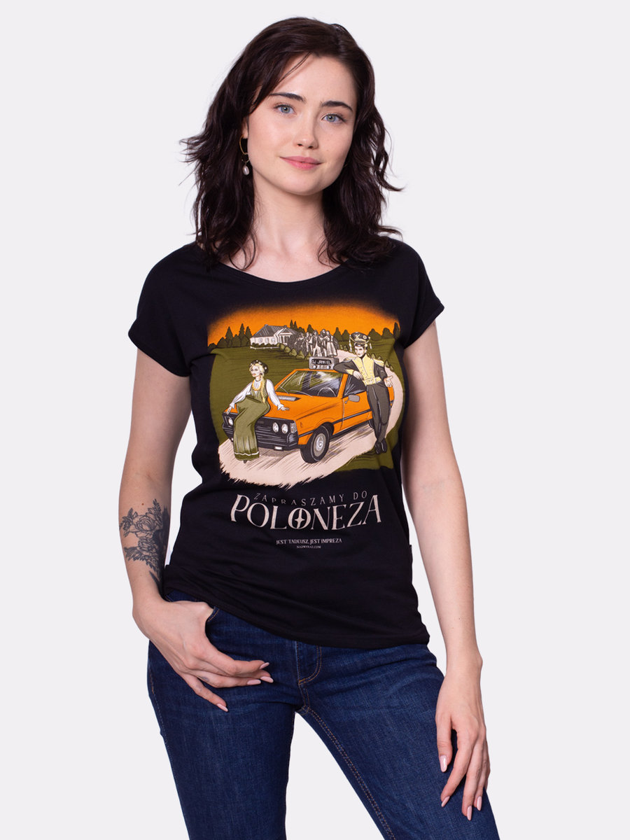 POLONEZ / ADAM MICKIEWICZ / koszulka damska / czarna - Nadwyraz.com ...