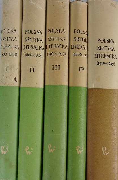 Polska krytyka literacka 5 Tomów - Opracowanie zbiorowe | Książka w Empik