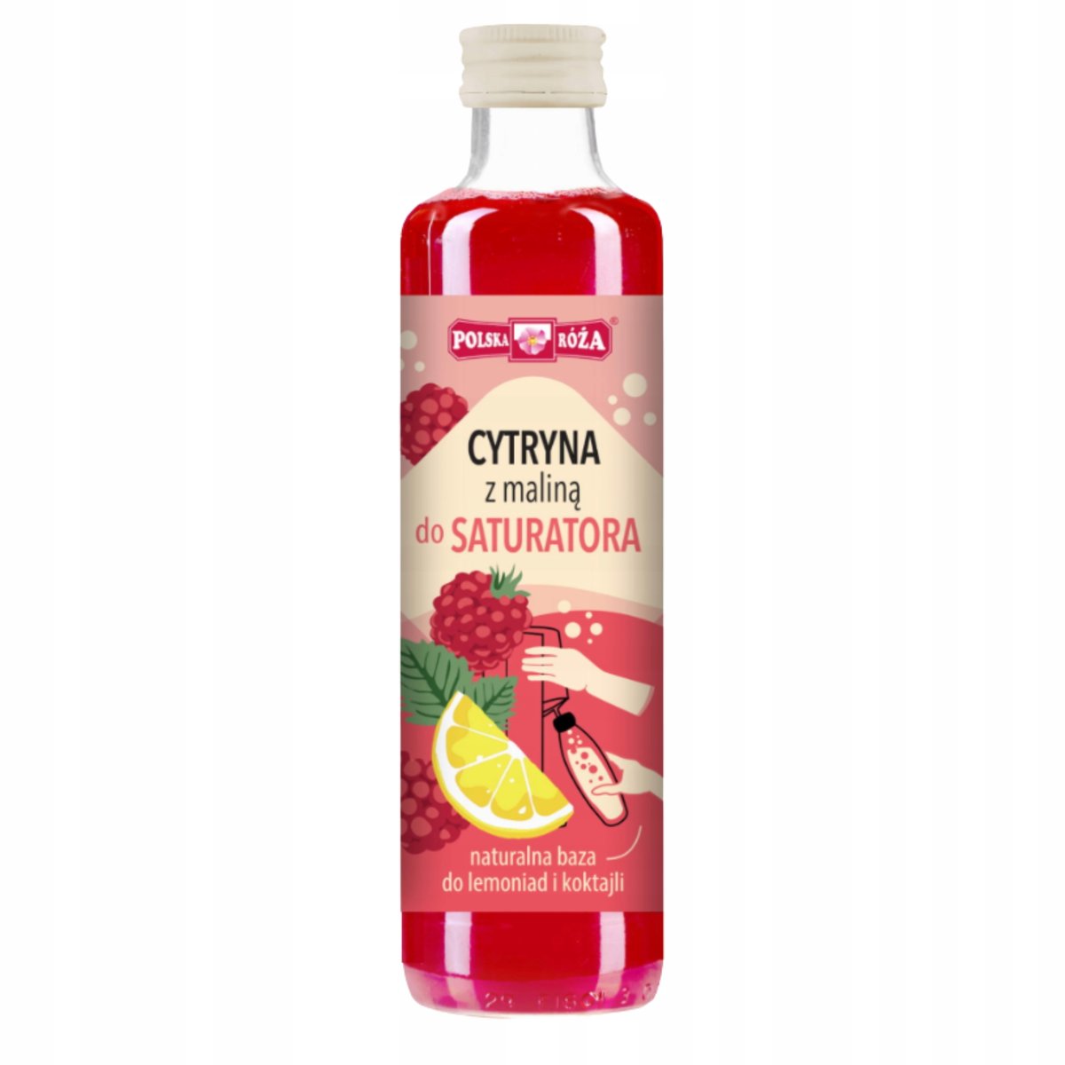 POLSKA RÓŻA Syrop Cytryna z Maliną do Saturatora Lemoniada Jakość 250ml ...